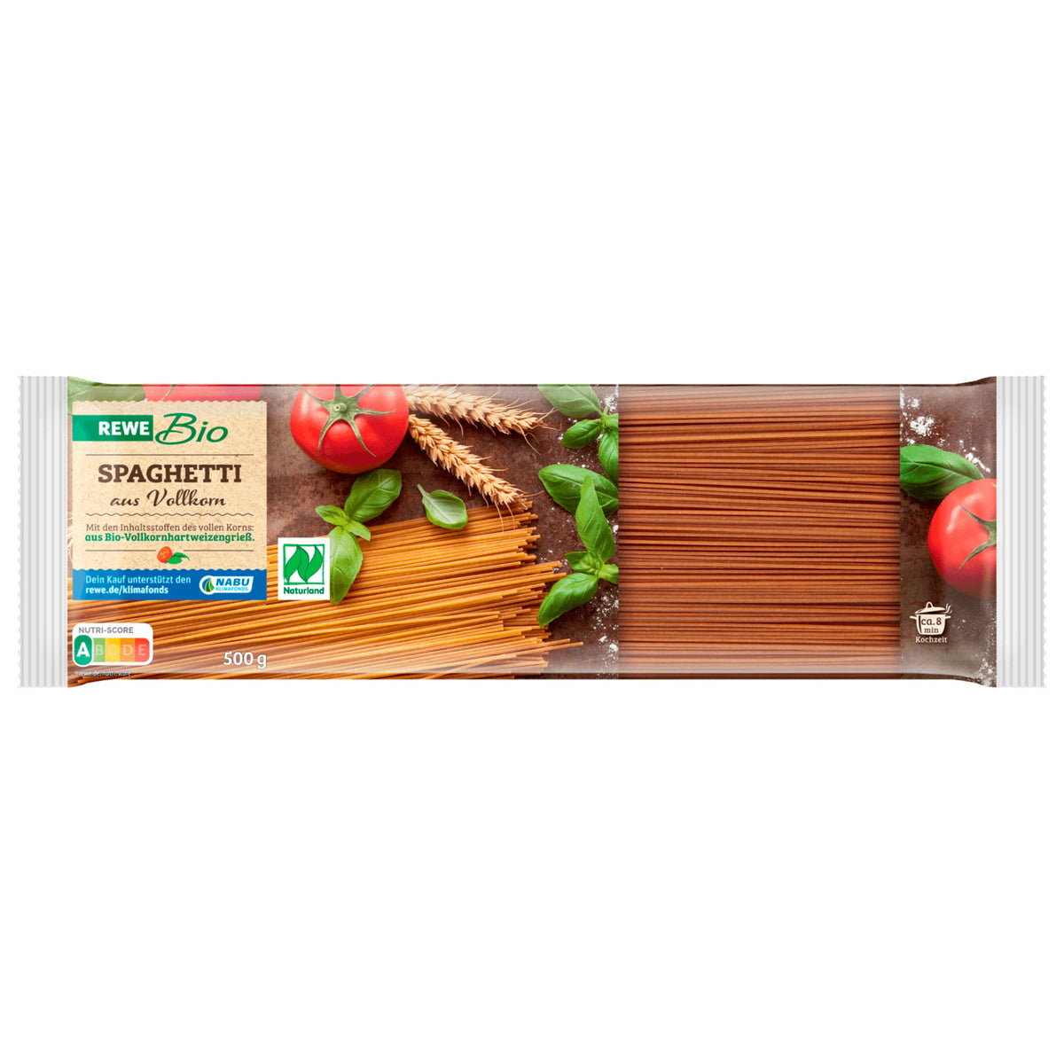 REWE Bio Naturland Spaghetti Vollkorn 500g — LEBENSLUST
