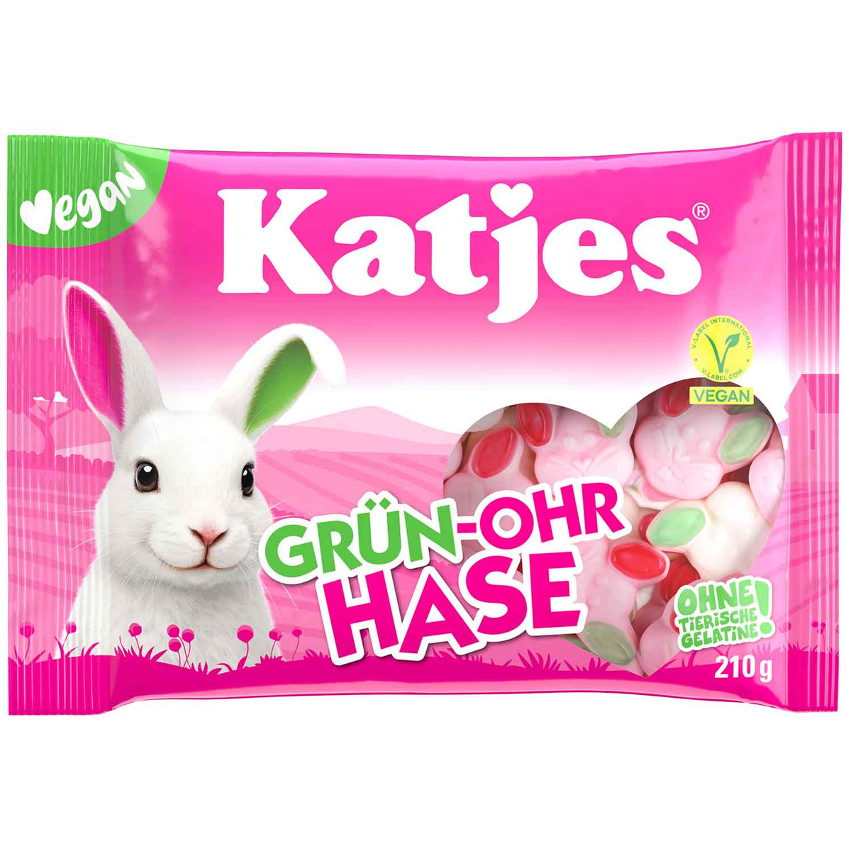 Katjes Grün-Ohr Hase 210g — LEBENSLUST